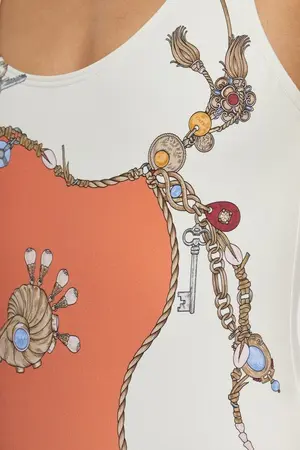 Versace One-piece Swimsuit "stolen Jewels