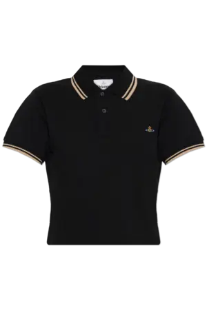 VIVIENNE WESTWOOD Cropped Piqué Polo Shirt