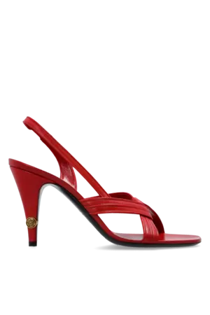 Versace Heeled Sandals - Red