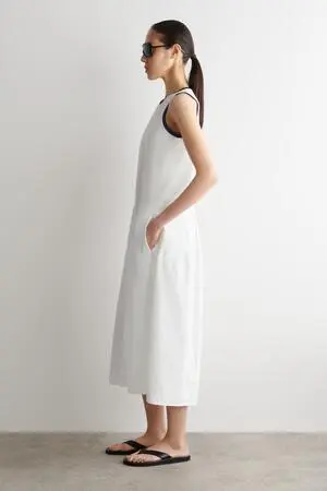 Cos Paneled Sleeveless Midi Dress