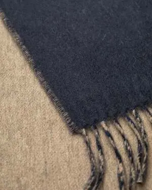 Johnstons Of Elgin Contrast & Light Brown Cashmere Stole