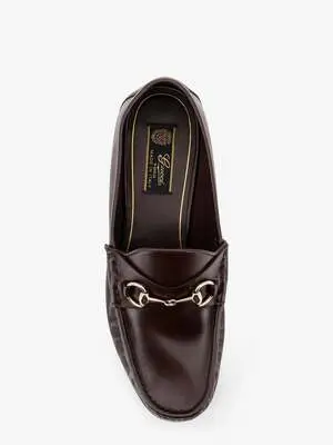 Gucci Lugano Leather Loafers With Horsebit Detail - Brown
