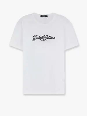Dolce & Gabbana Cotton T-shirt With Logo - Multicolor
