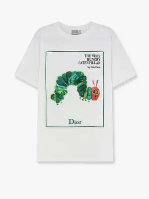 Dior Cotton T-shirt With Book Cover Print And Embroidery - Multicolor