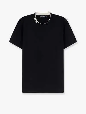 Dolce & Gabbana Cotton T-shirt With Contrasting Profile