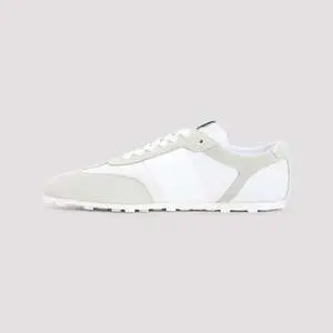 Marni Lily White Leather And Suede Low-top Sneakers