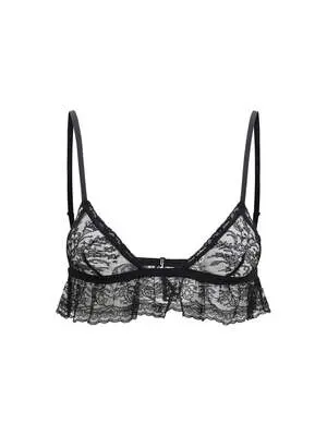 Dolce & Gabbana Wireless Lace Bra - Black
