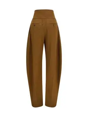 FERRAGAMO Wide Balloon-fit Zip Pants