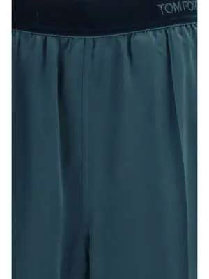 TOM FORD Stretch Silk Satin Wide Leg Pants