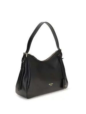 Prada Leather Shoulder Bag - Black