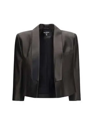 Balmain Spencer Leather Jacket - Black