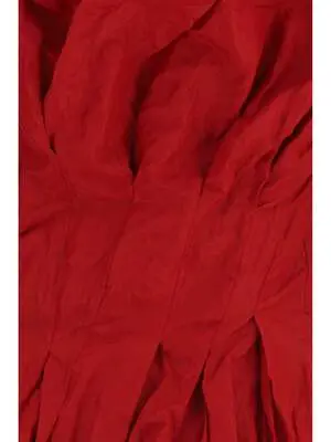 Magda Butrym Draped Mini Dress With Balloon Hem