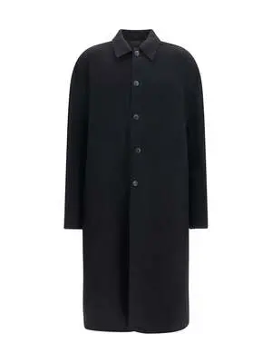 Rick Owens Brad Virgin Wool Coat - Black