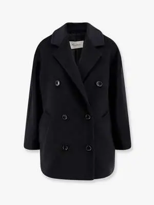 Max Mara Rebus Wool And Cashmere Coat - Multicolor