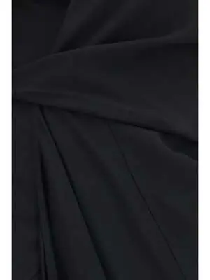 Rick Owens Wrap Draped Long Dress - Black