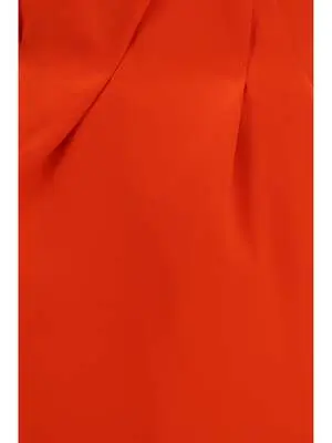 Magda Butrym Silk Mini Skirt With Ruffled Waist