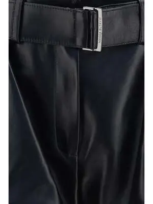Magda Butrym Flared Leather Shorts