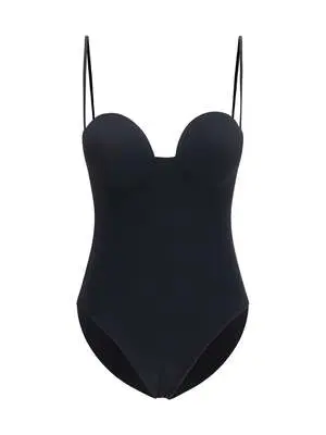 Magda Butrym Retro Bustier One-piece Swimsuit - Black
