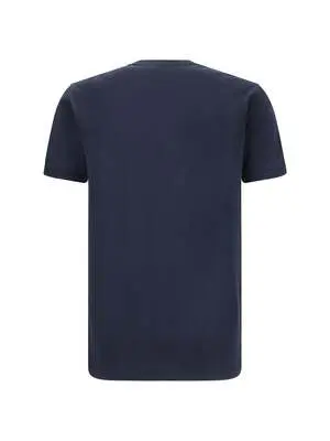 Dolce & Gabbana Cotton T-shirt With Logo Plaque - Black