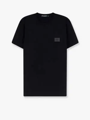 Dolce & Gabbana Cotton T-shirt With Iconic Detail - Multicolor