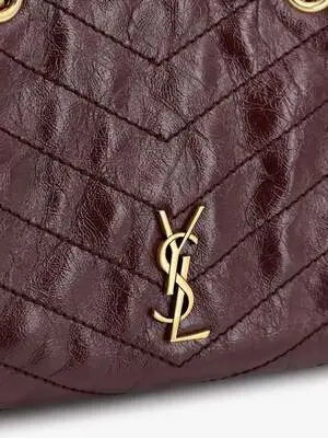 Saint Laurent Niki Vintage-effect Leather Shopping Bag - Multicolor