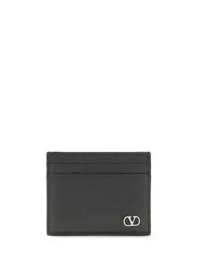 Valentino Garavani Vlogo Signature Card Holder - Black
