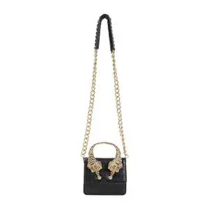 Roberto Cavalli Roberto Cavalli Roar Small Flap Shoulder Bag Black
