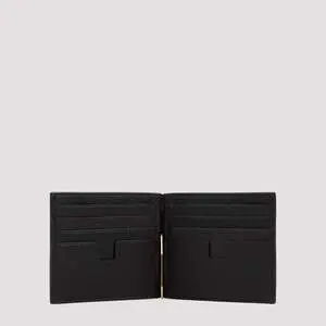 TOM FORD T Line Money Clip Wallet - Black