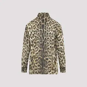 Roberto Cavalli Leopard Print Shirt