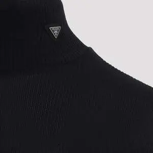 Prada Ribbed Knit Turtleneck Top