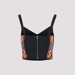 Dolce & Gabbana Charmeuse Carretto Top