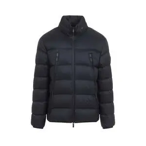 Moncler Dalalven Down Jacket With Stand Collar And Zip Closure - Black