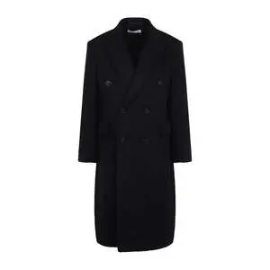 Our Legacy Double-breasted Mohair Blend Coat - Black