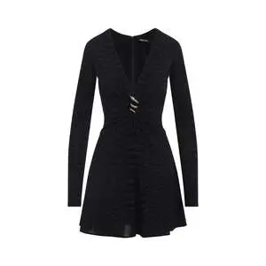 Roberto Cavalli Serpentine Mini Dress - Black