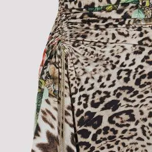 Roberto Cavalli Jaguar Roses Mini Dress
