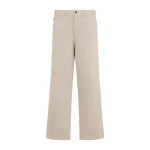 Prada Sand Cotton Loose-fit Jeans
