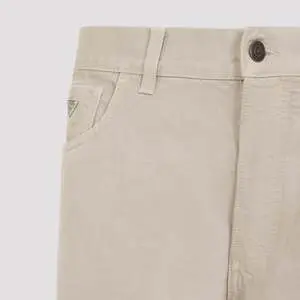 Prada Sand Cotton Loose-fit Jeans