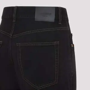 Saint Laurent V-waist Long Baggy Jeans
