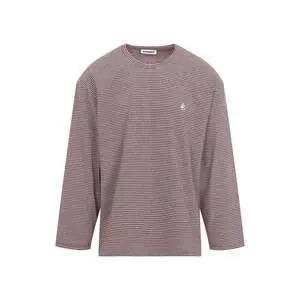 JIL SANDER Striped Long-sleeve T-shirt - Red
