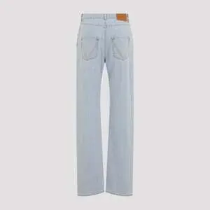 Bottega Veneta Chambray Straight-leg Jeans - Blue