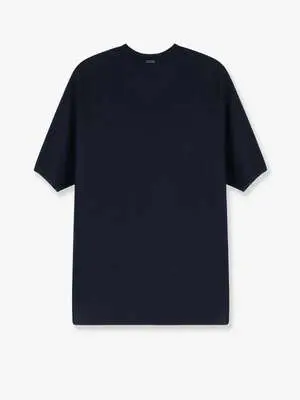 Max Mara Silk And Cashmere T-shirt With Pocket - Multicolor