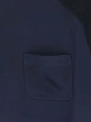 Max Mara Silk And Cashmere T-shirt With Pocket - Multicolor