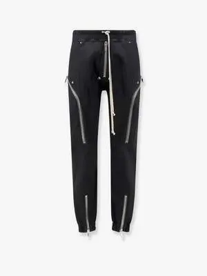 Rick Owens Heizer Cotton Cargo Pants - Black