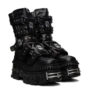 Vetements X New Rock Collaboration Gamer Studded Mid-calf Boots