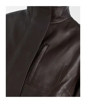 Jacquemus Ciro Long-sleeved Leather Jacket