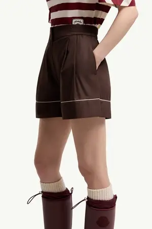 Moncler Tailored Cotton Blend Shorts