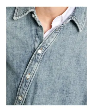 Loewe Draped Belted Denim Shirt