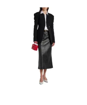 Amina Muaddi Leather Slingback Pumps