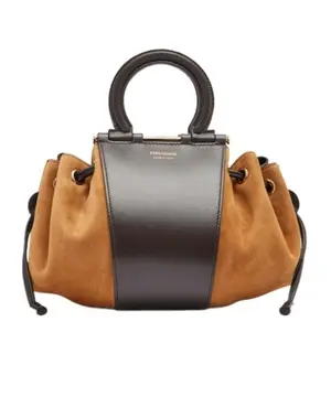 FERRAGAMO Mini Bucket Bag - Brown