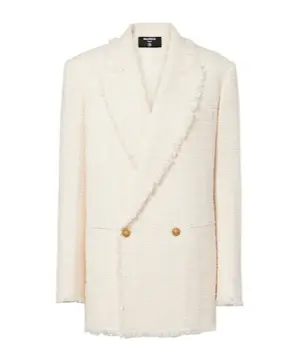 Balmain Classic Tweed Double-breasted Blazer